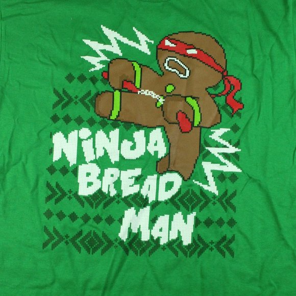 Alstyle | Shirts | Ninja Gingerbread Man Size L Short Sleeve Shirt ...